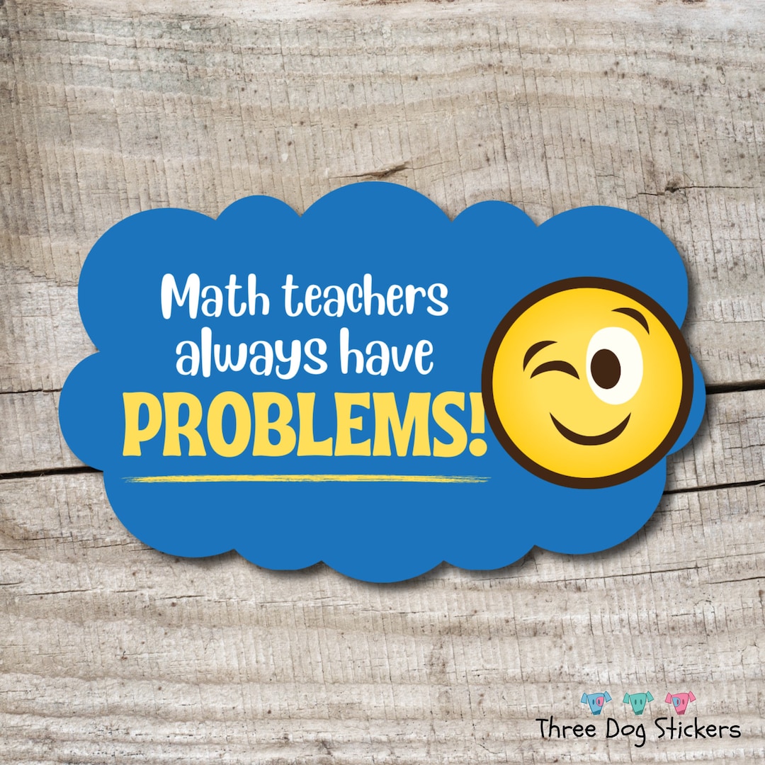 Math Teacher Sticker, Teacher Stickers, Math Stickers, Laptop Stickers ...