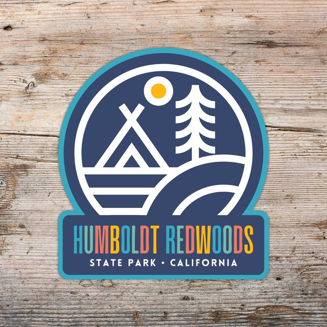 Humboldt Redwoods State Park Sticker, Laptop Sticker, Cooler Sticker ...