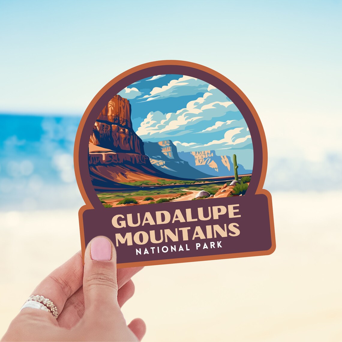 Guadalupe Mountains National Park Sticker, Laptop Sticker, Cooler ...