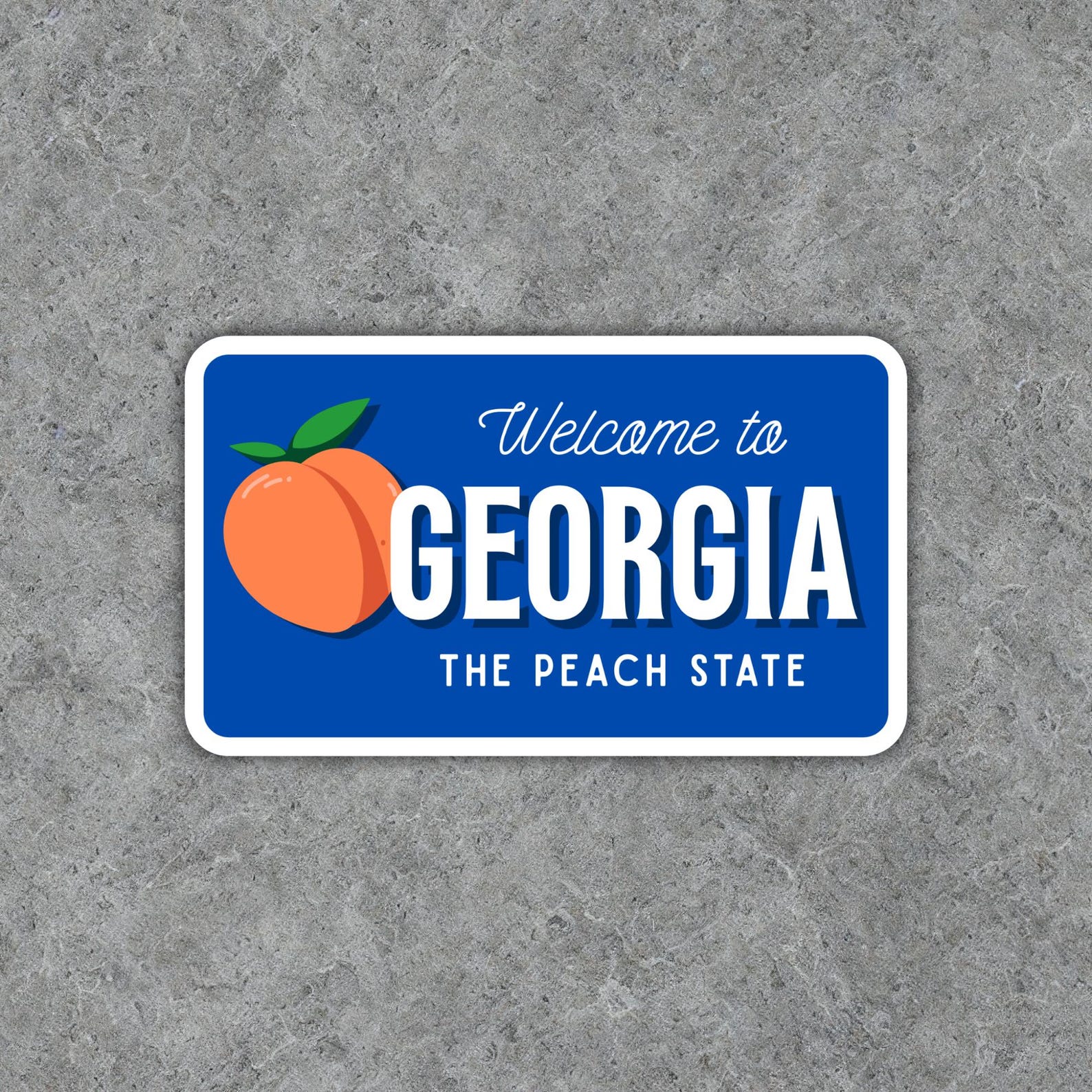 Welcome to Georgia Sticker • Road Sign Inspired Design • Waterproof ...
