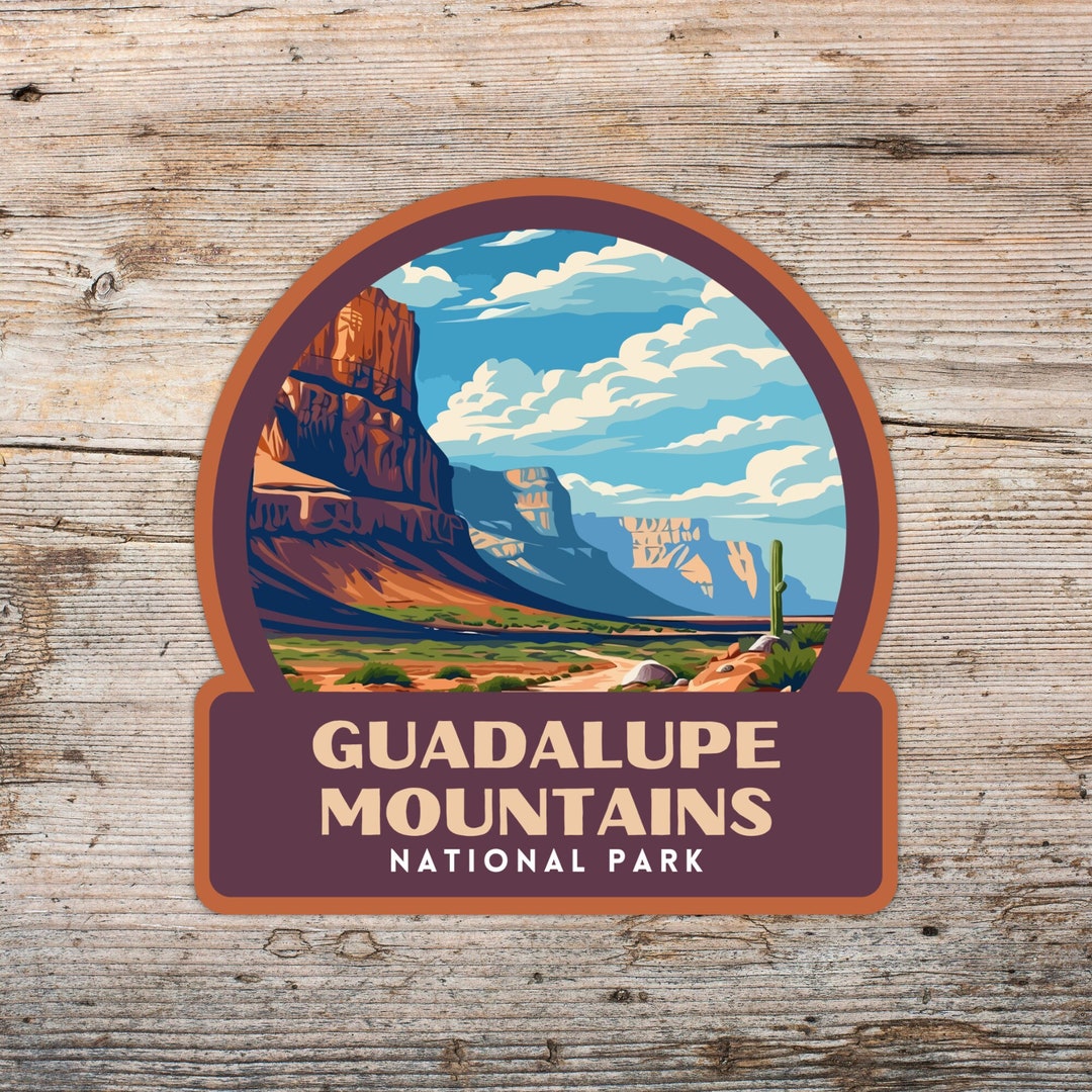 Guadalupe Mountains National Park Sticker, Laptop Sticker, Cooler ...
