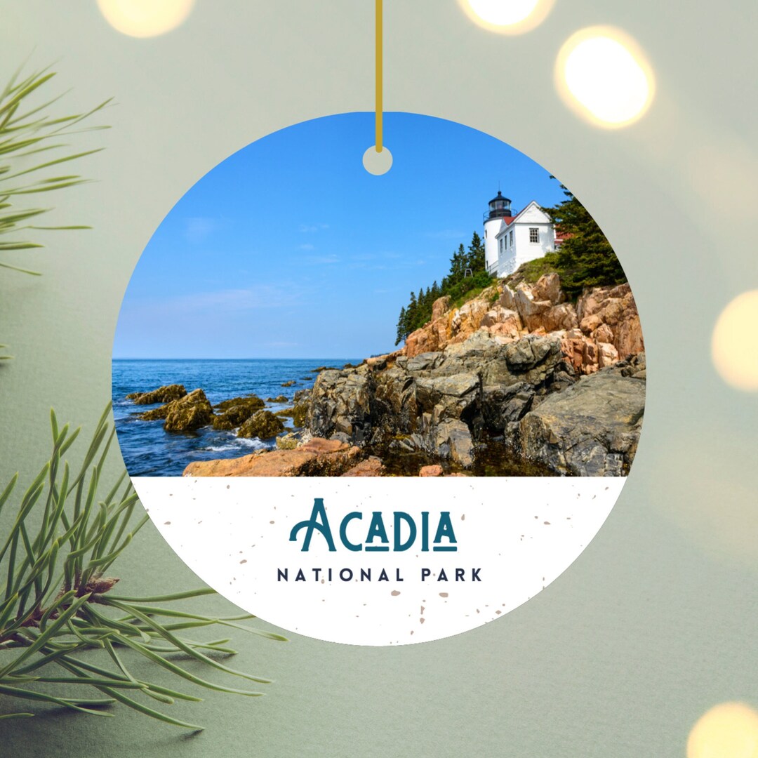 Acadia National Park Christmas Ornament, Acadia National Park Ornament ...