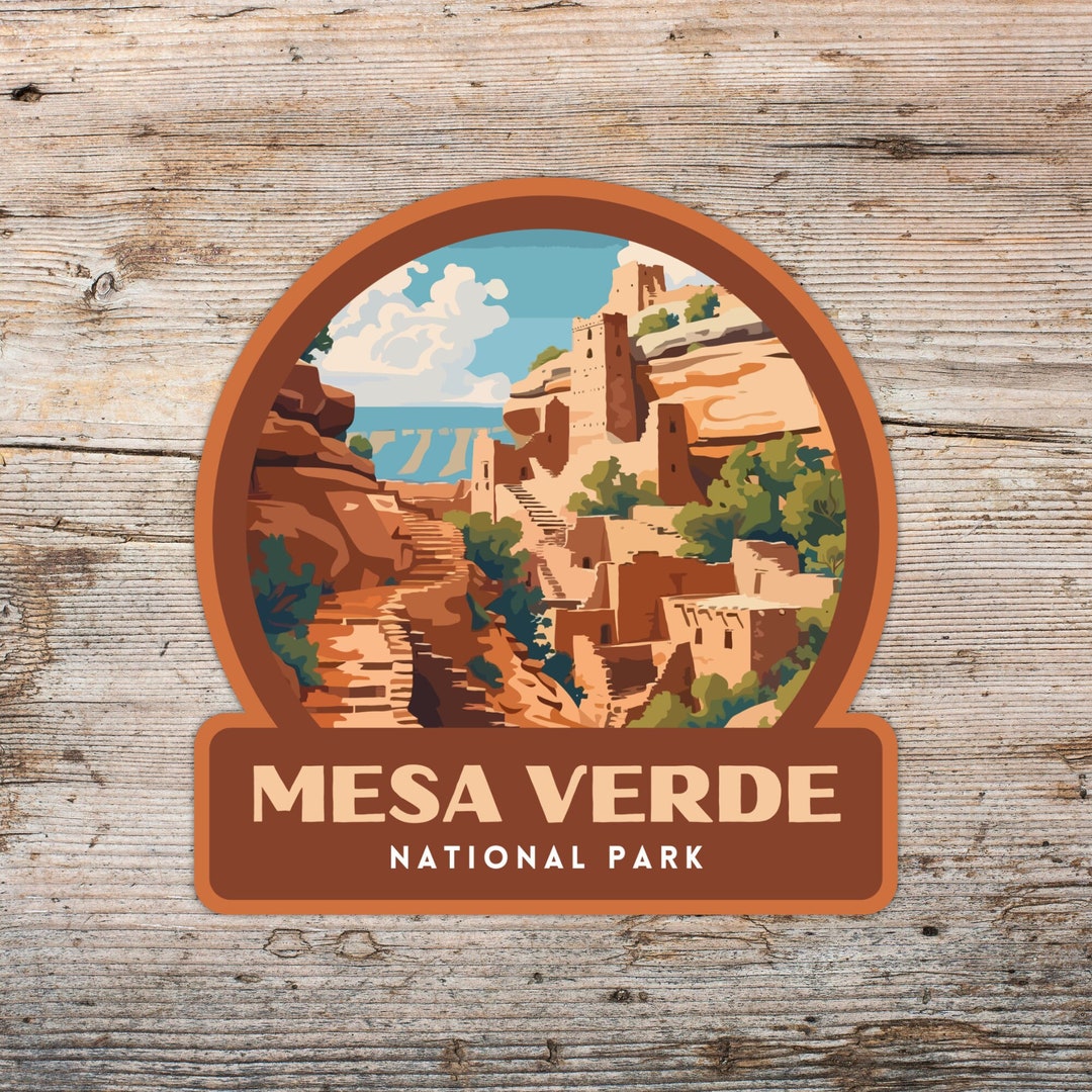 Mesa Verde National Park Sticker, Laptop Sticker, Cooler Sticker, Water ...