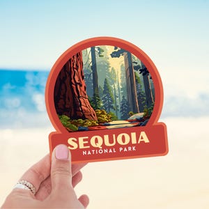 Sequoia National Park Sticker, Laptop Sticker, Cooler Sticker, Water ...