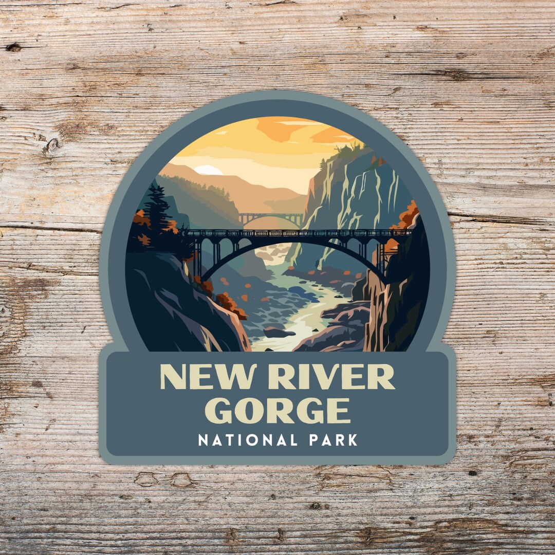 New River Gorge National Park Sticker, Laptop Sticker, Cooler Sticker ...