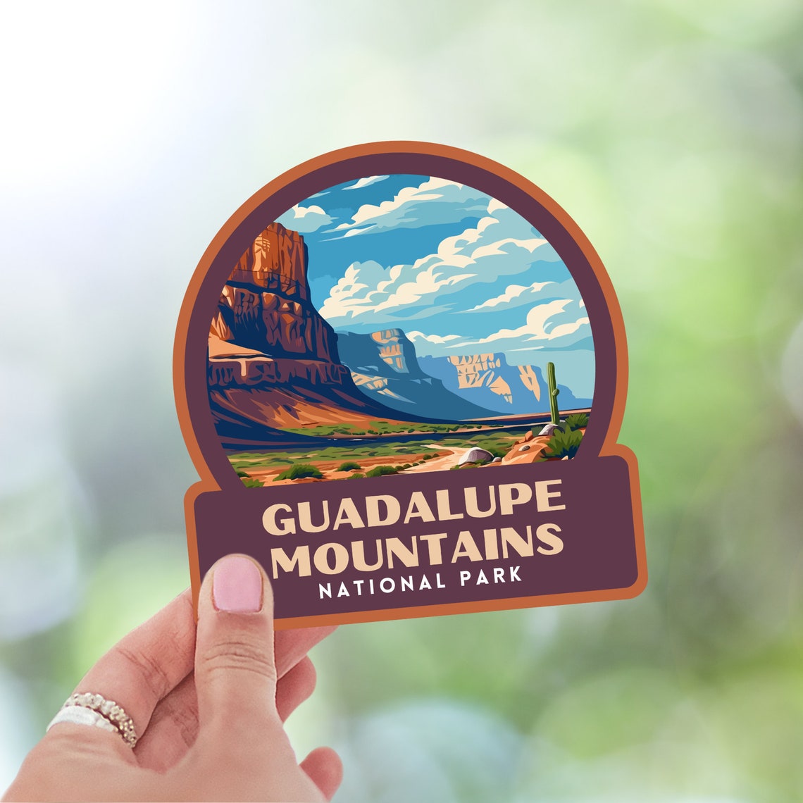 Guadalupe Mountains National Park Sticker, Laptop Sticker, Cooler ...