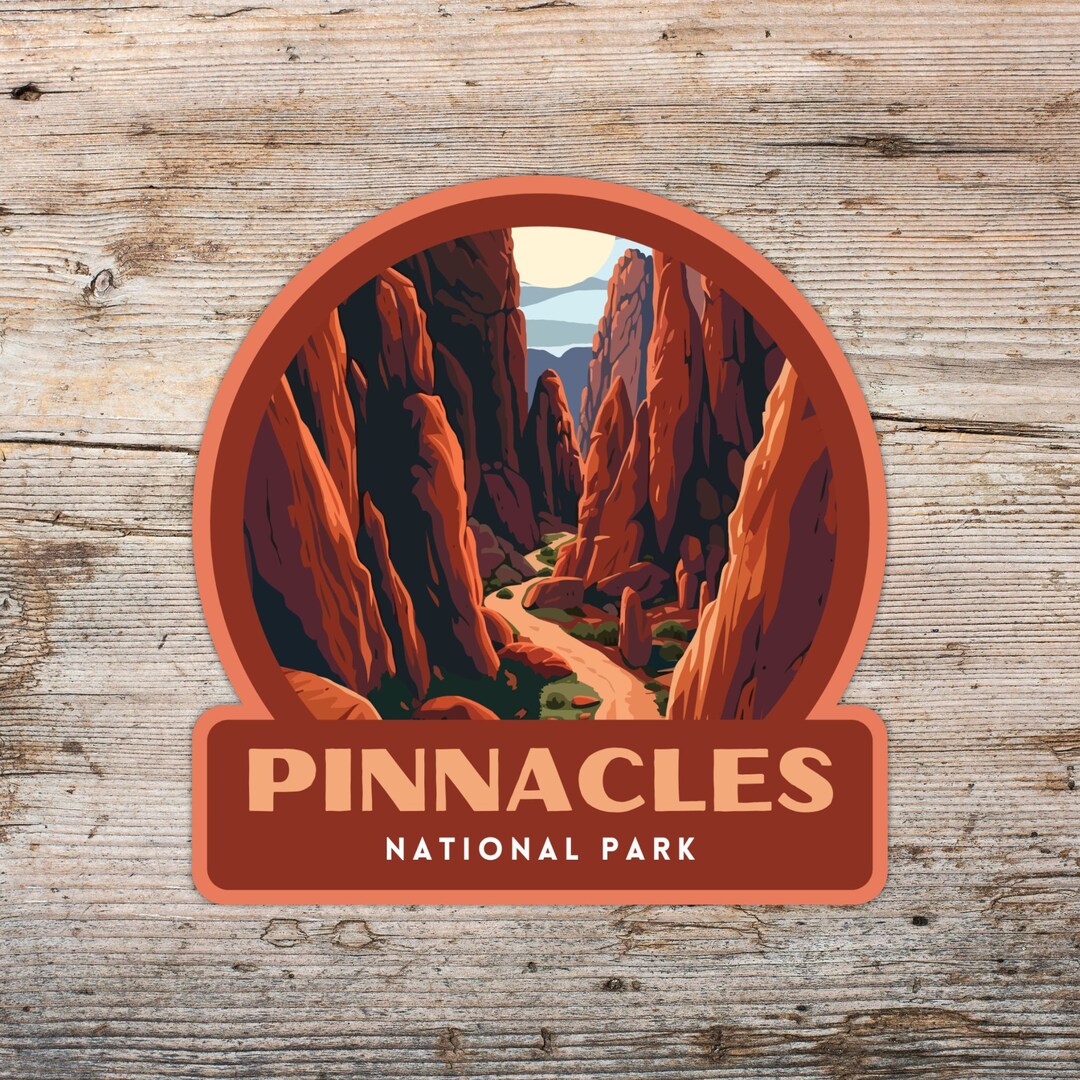 Pinnacles National Park Sticker, Laptop Sticker, Cooler Sticker, Water ...