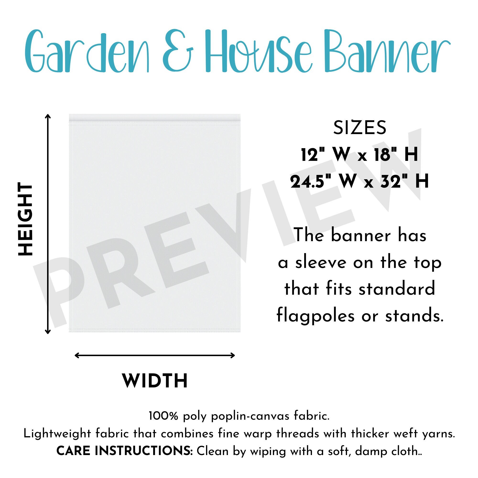 Printify Garden and House Banner Description, Garden Flag Mock Up ...