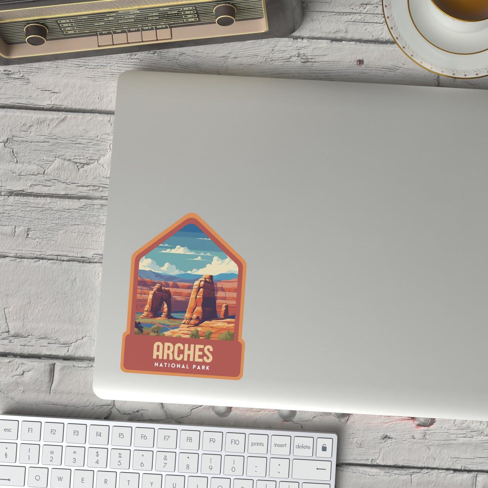 Arches National Park Retro Sticker, Utah Travel Decal - Etsy