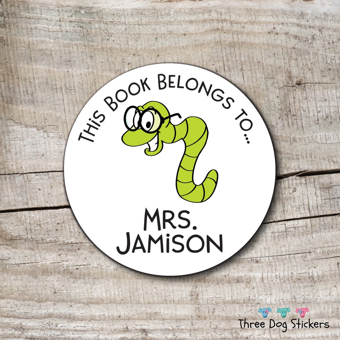 Personalized Teacher Stickers, Classroom Library Stickers, Classroom ...