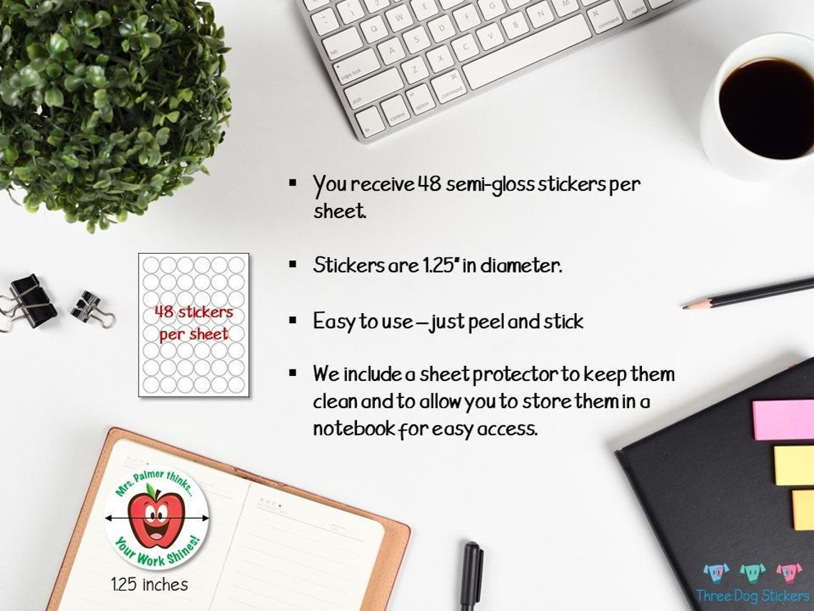 Personalized Teacher Stickers Bear Stickers Good Work - Etsy