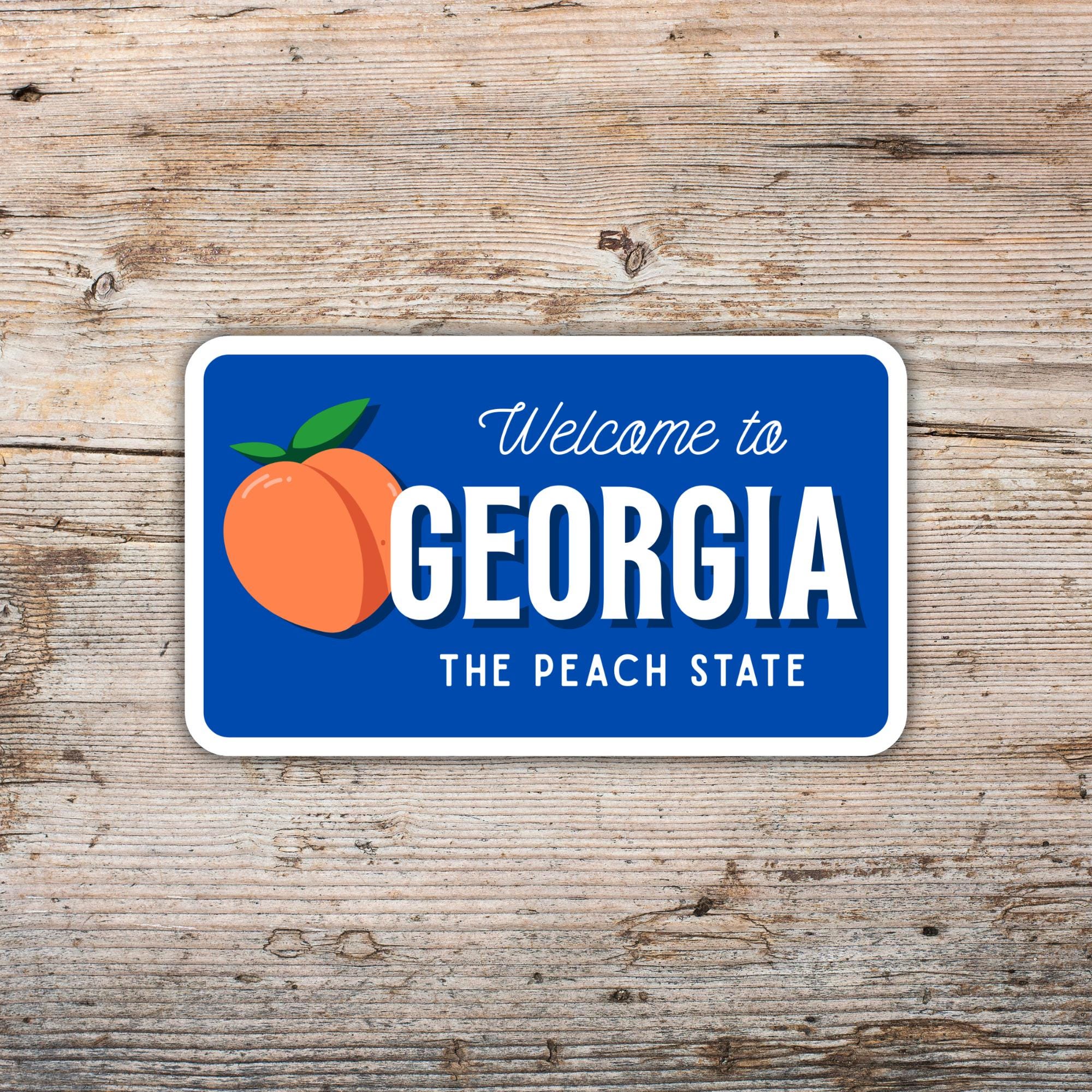 Welcome to Georgia Sticker • Road Sign Inspired Design • Waterproof ...