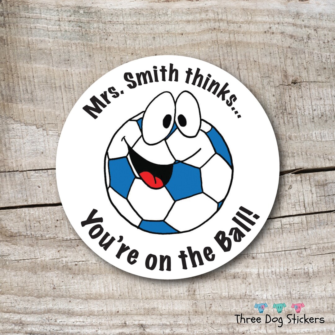 Personalized Teacher Stickers Soccer Stickers Classroom - Etsy