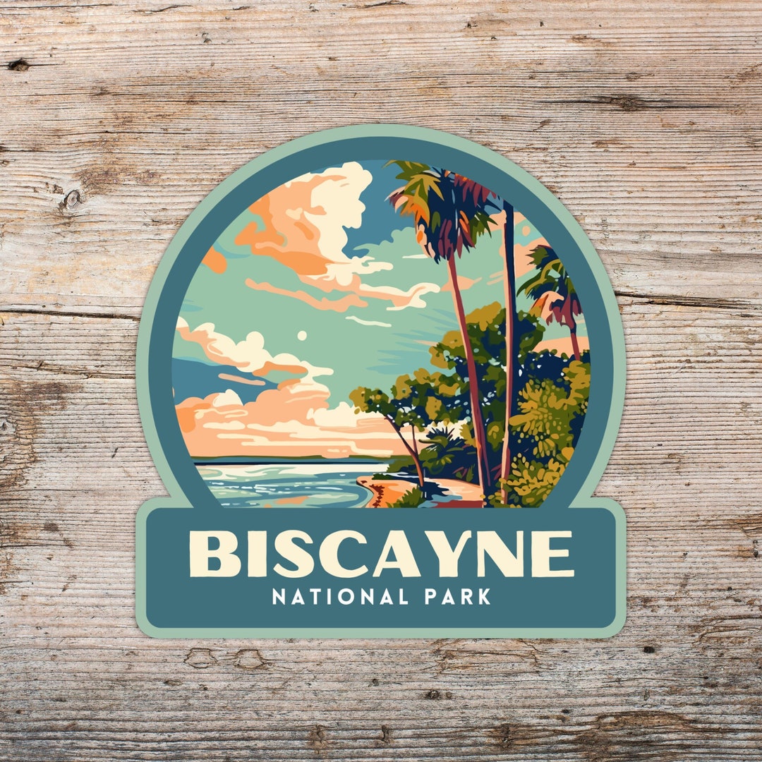 Biscayne Canyon National Park Sticker, Laptop Sticker, Cooler Sticker ...