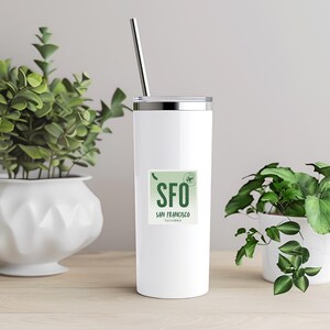 SFO Airport Sticker | San Francisco Modern Grunge Travel Stamp 4 Colors ...