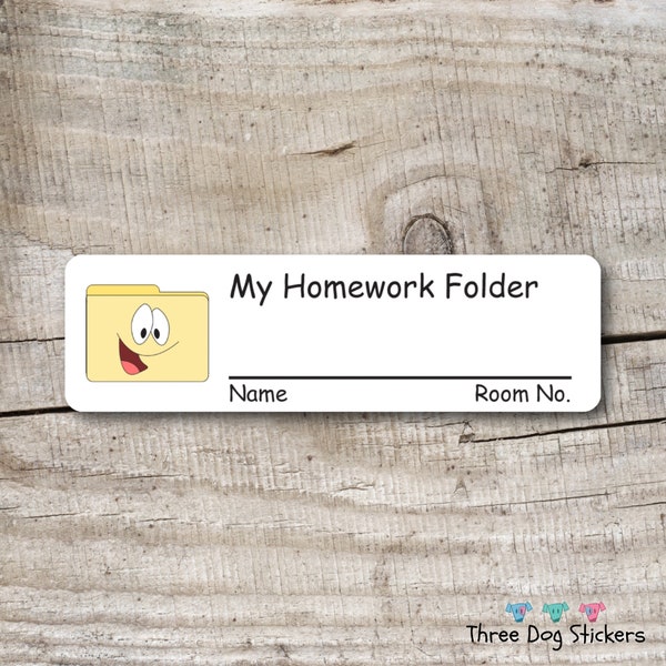Homework Labels - Etsy