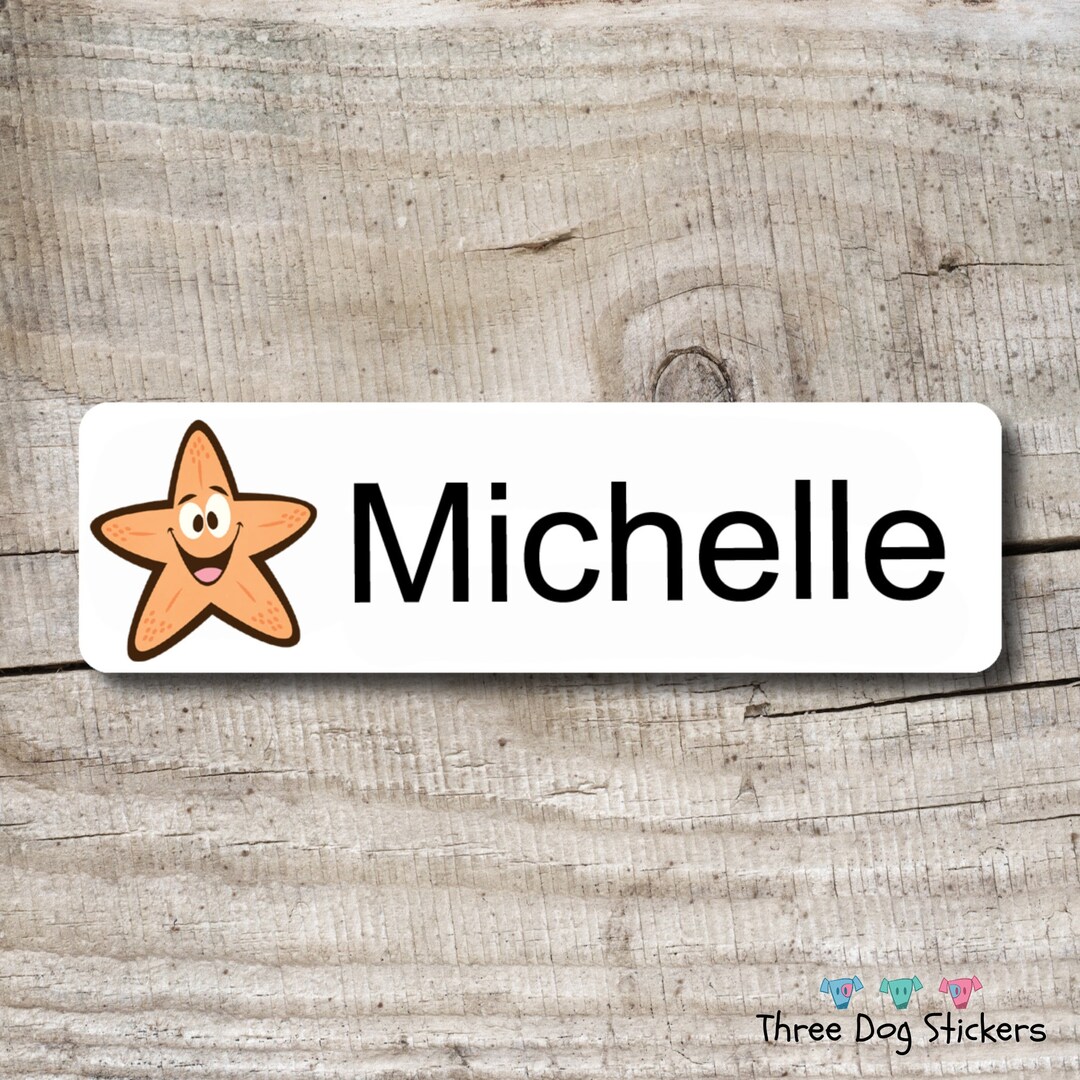 Personalized Student Labels Kids Name Labels Starfish - Etsy