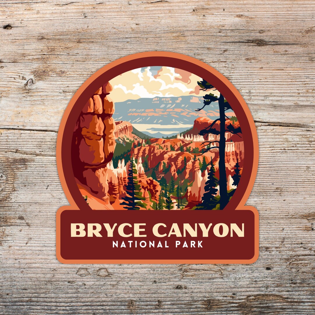 Bryce Canyon National Park Sticker, Laptop Sticker, Cooler Sticker ...