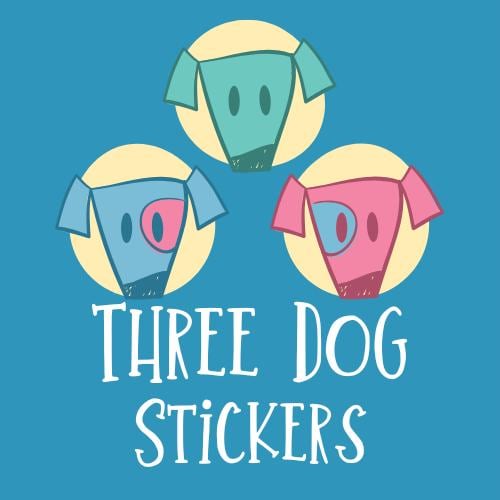 ThreeDogStickers - Etsy