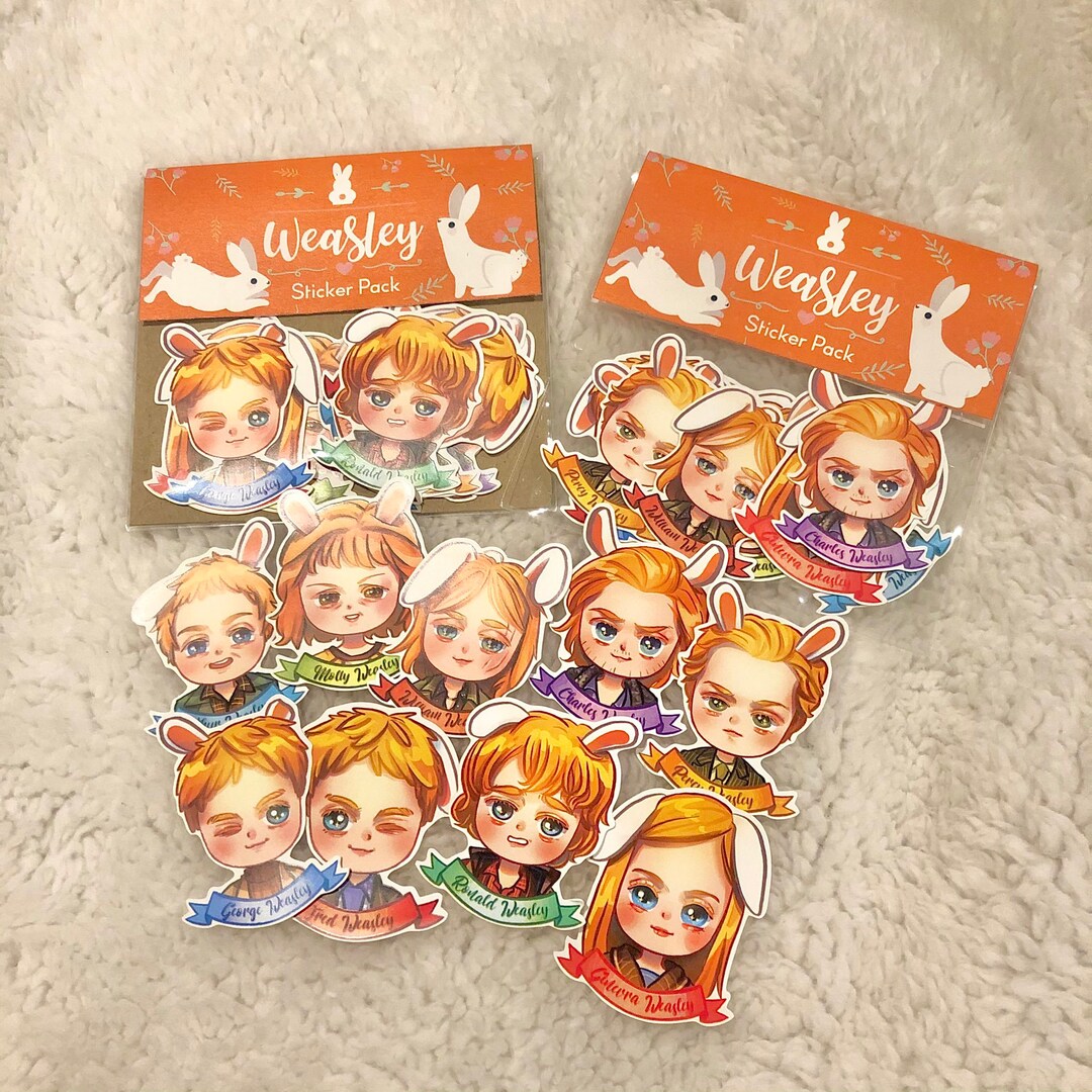 Weasley - Sticker Pack - Etsy
