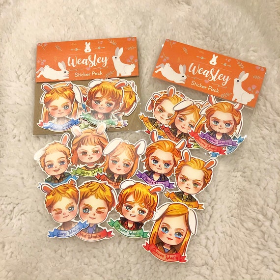 Weasley Sticker Pack | Etsy