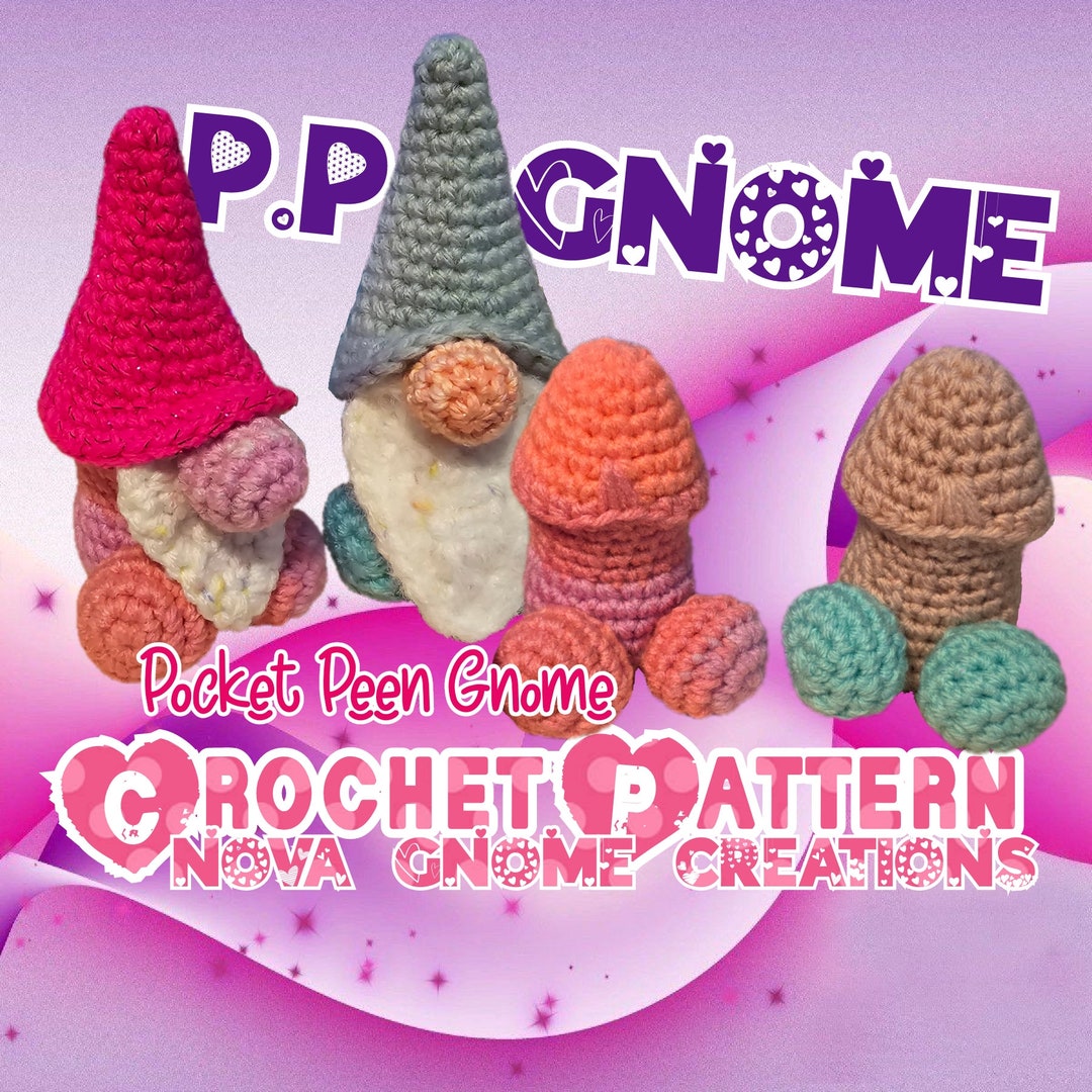 Pocket Peen (P.P) Gnome Crochet Pattern | US Crochet Terms | Pattern ...
