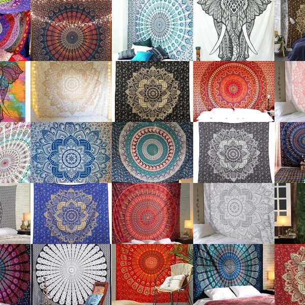 Mandala Tapestry - Etsy