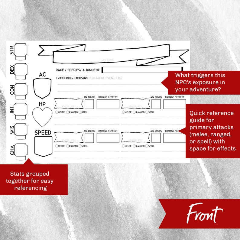 NPC CARD Bundle/ the DM Special/ Dnd Dm Resources / Dungeons - Etsy