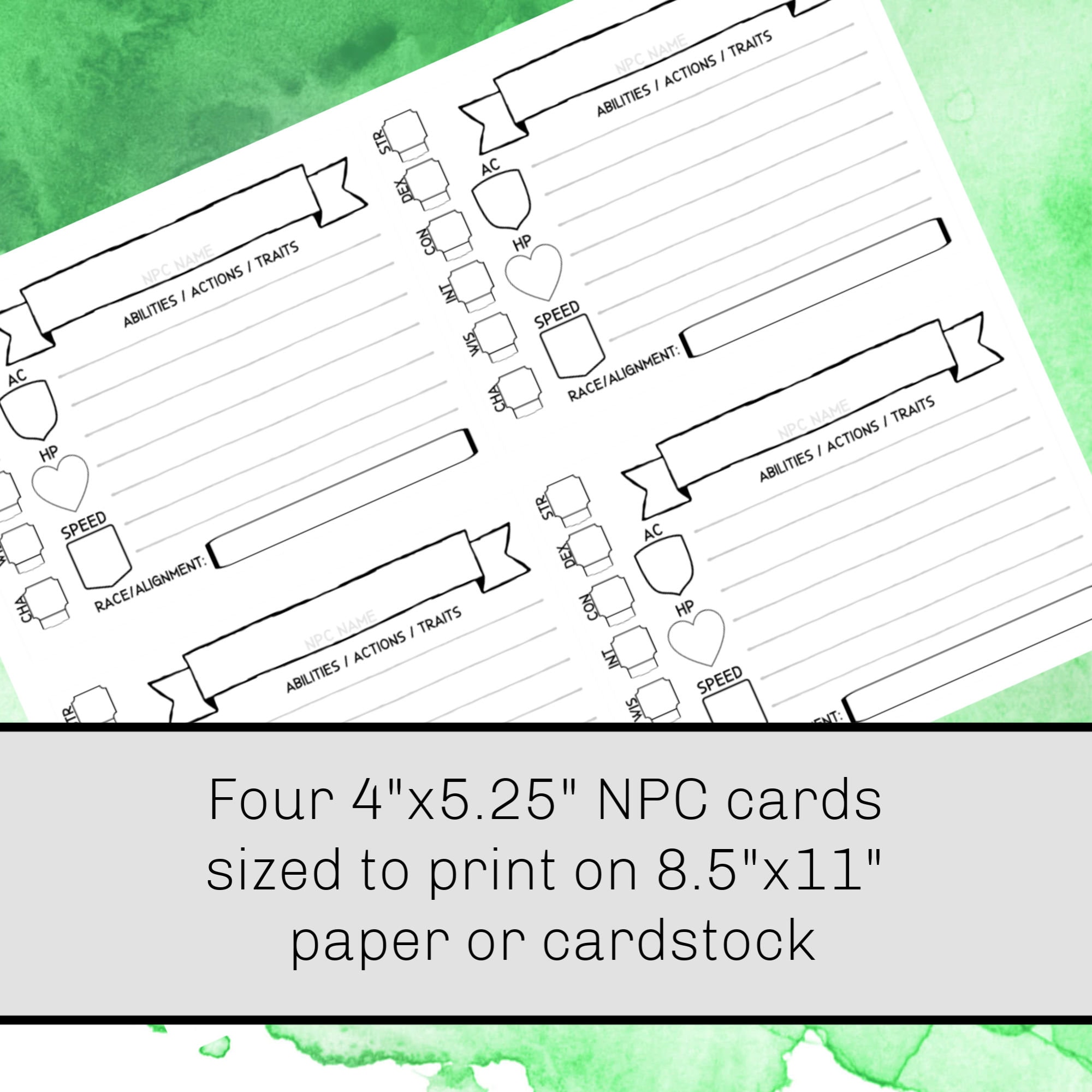 NPC CARD Bundle/ the DM Special/ Dnd Dm Resources / Dungeons - Etsy
