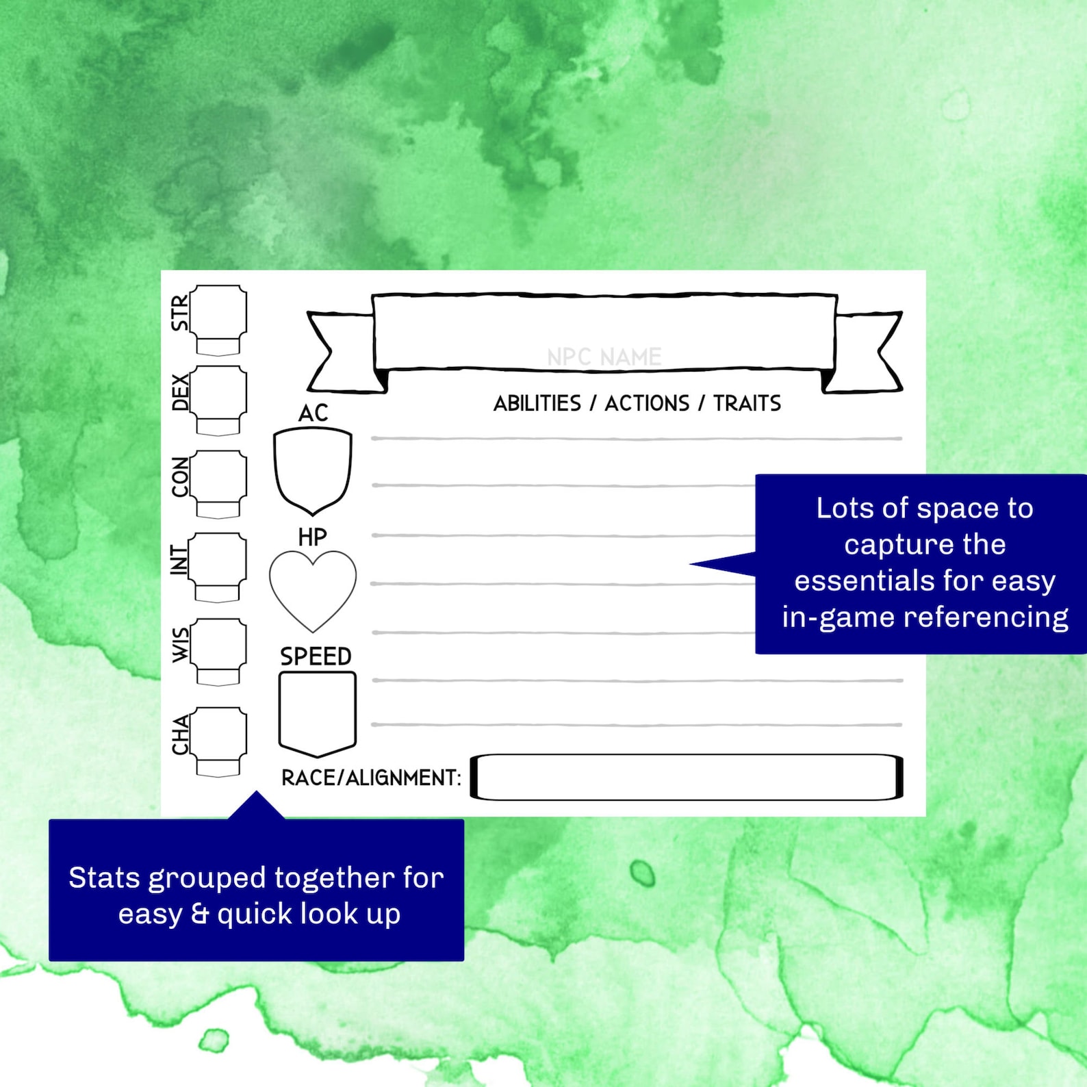 NPC CARD Bundle/ the DM Special/ Dnd Dm Resources / Dungeons - Etsy