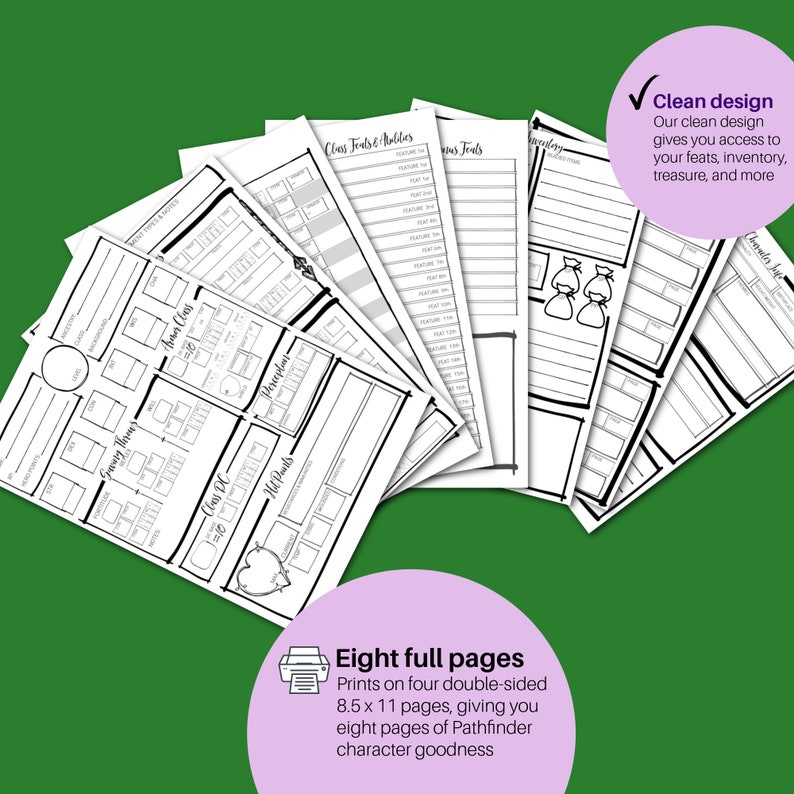 PATHFINDER CHARACTER SHEET / Bonus Spell Sheet / Pathfinder 2e - Etsy