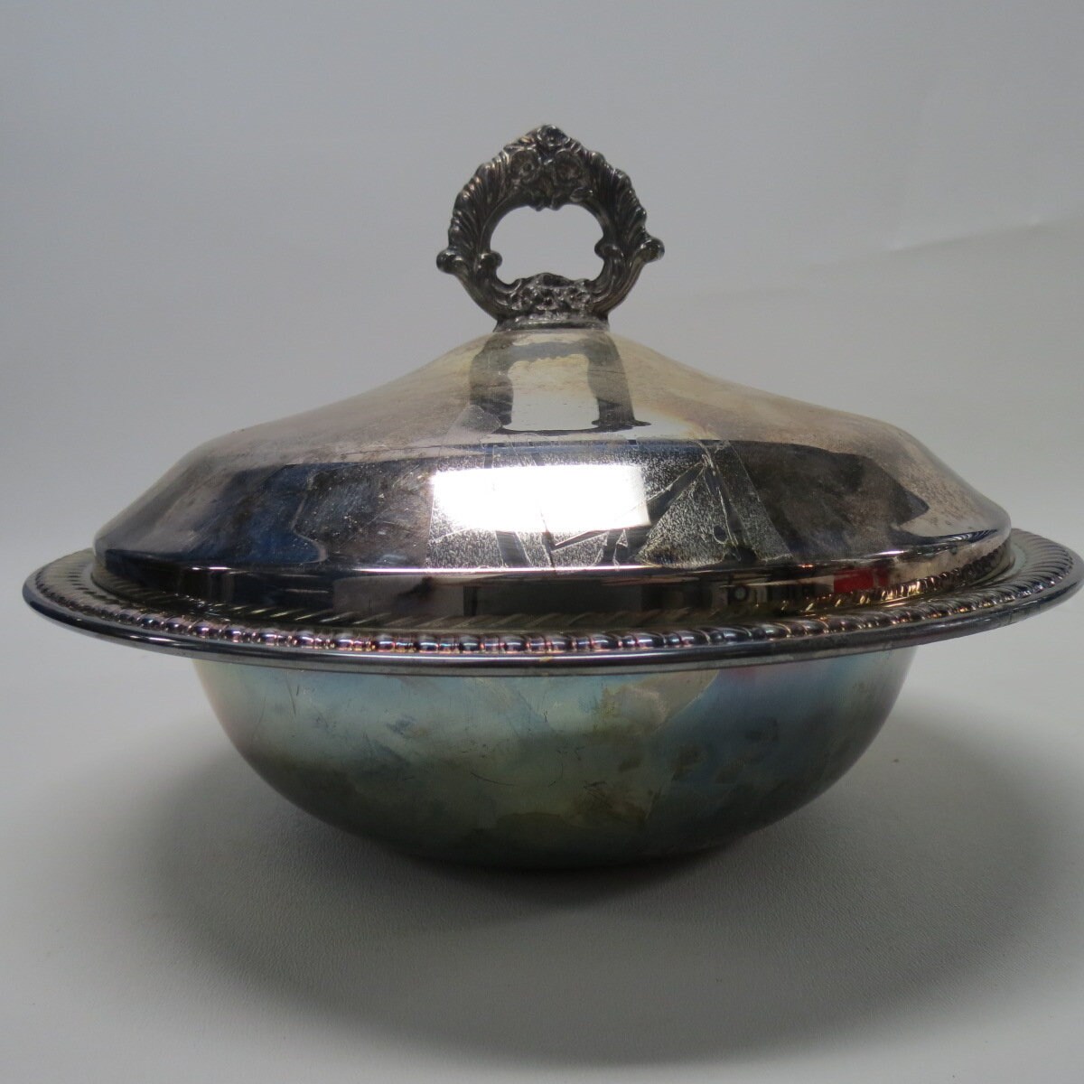 FB Rogers Vintage Silverplate Serving Chafing Bowl With Lid - Etsy