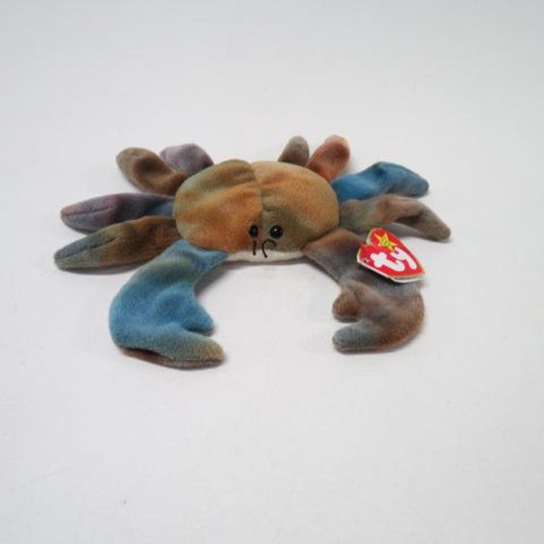 Ty Original Beanie Baby CLAUDE 4083 Multi Tye Dye Crab 1996 With Tag - Etsy