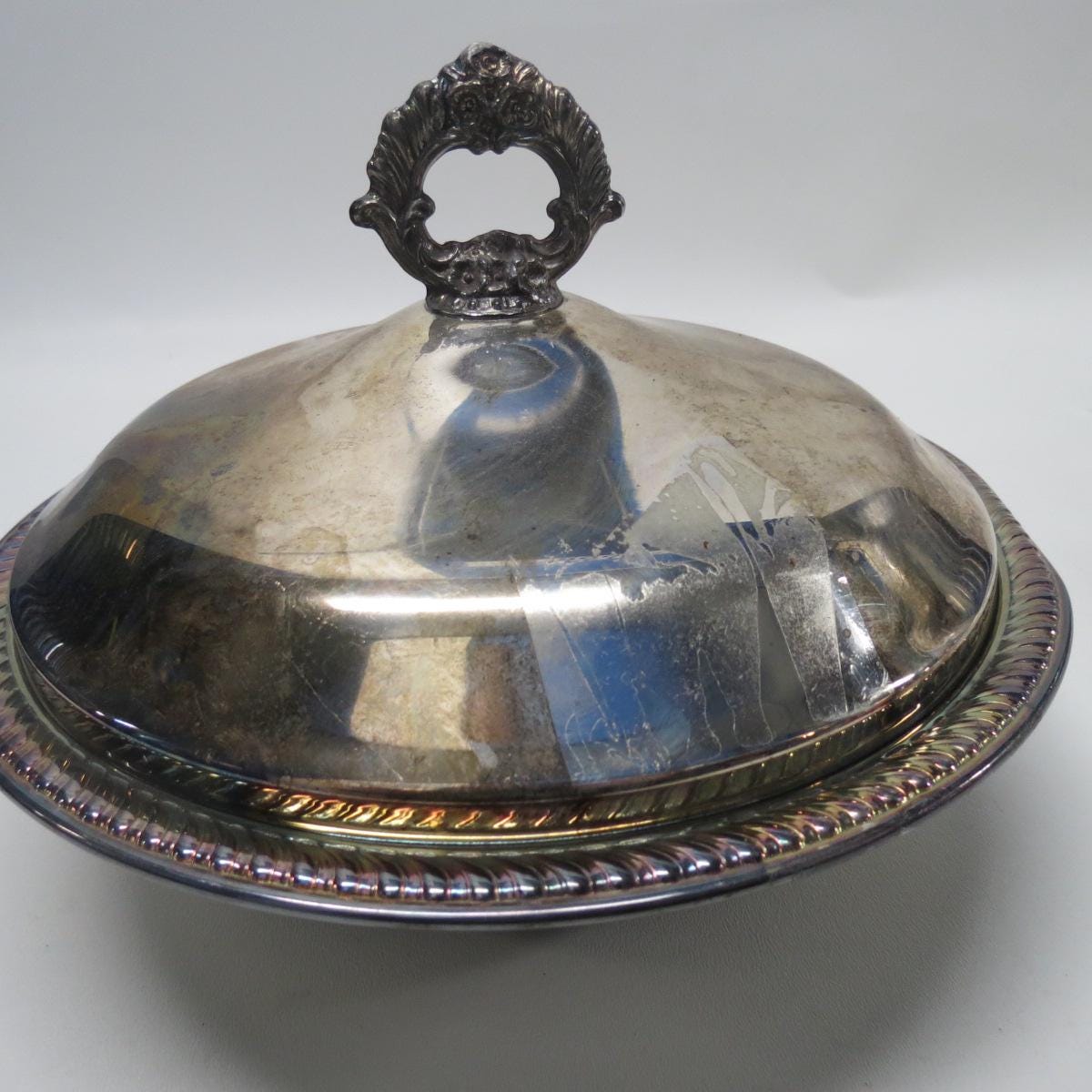 FB Rogers Vintage Silverplate Serving Chafing Bowl With Lid - Etsy