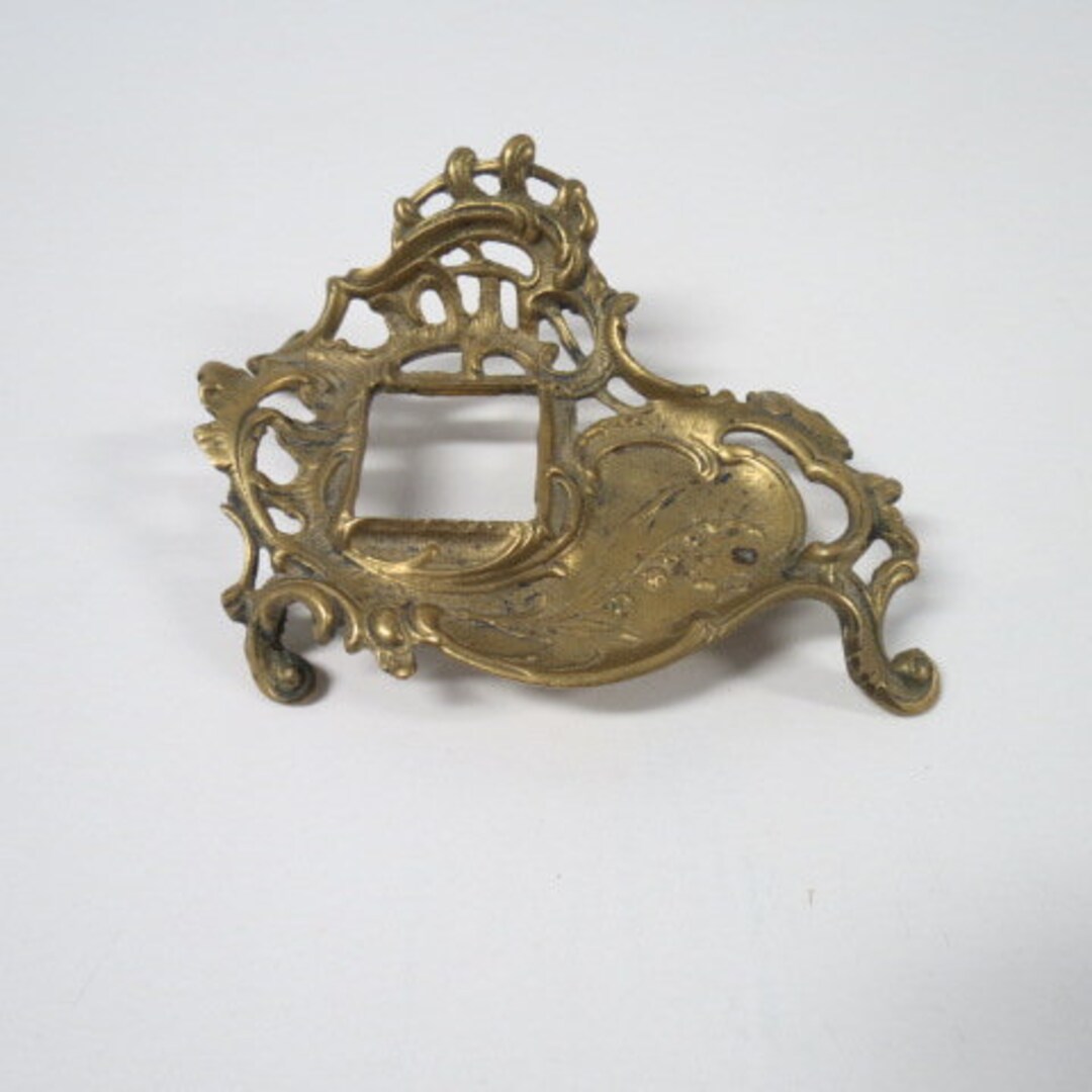 Antique Brass Vintage Inkwell Holder Stand - Etsy