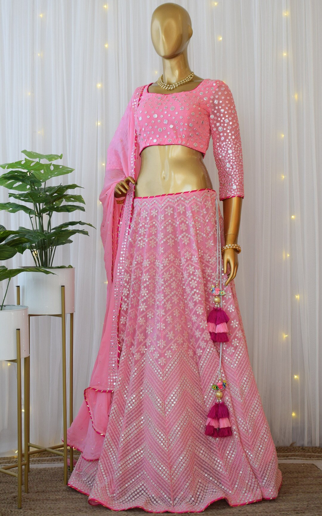 Baby Pink Lehenga Choli for Women Designer Wedding Lahanga - Etsy