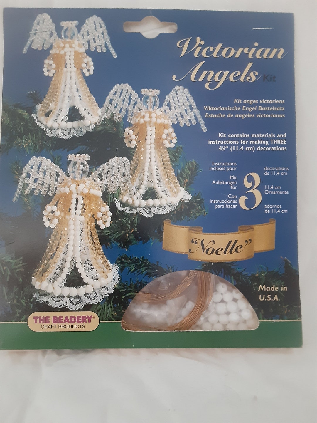 Bead Kit Gold and Crystal Angels - Etsy