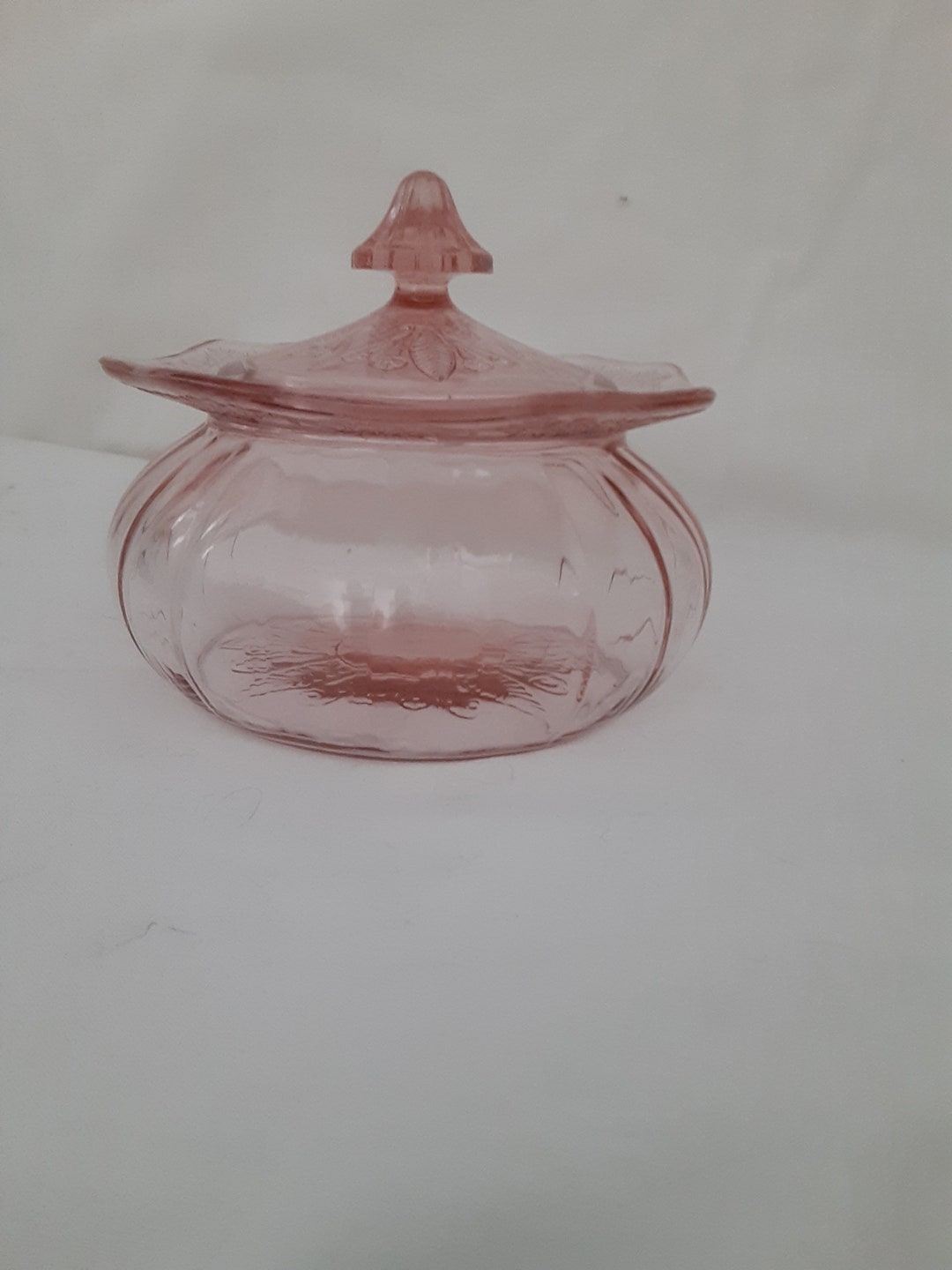 Jeanette Adam Pink Candy Jar - Etsy