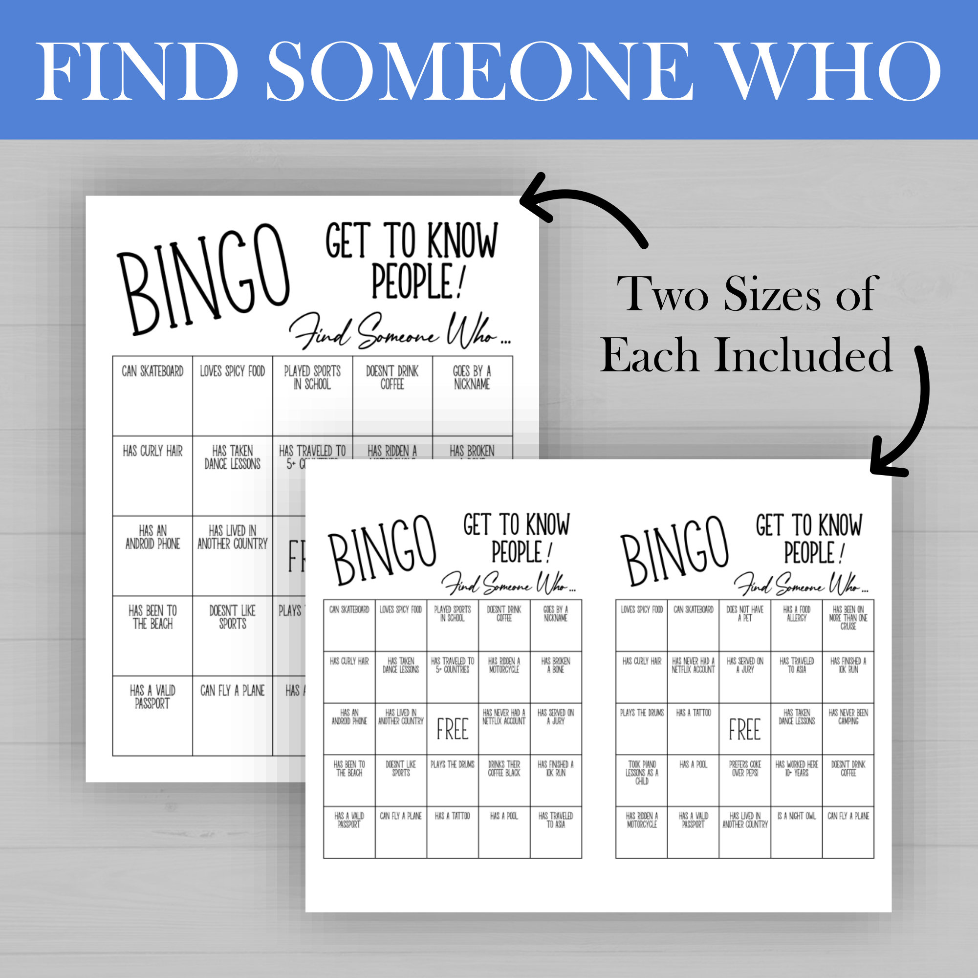 Office Get to Know You Bingo Icebreaker Game for Work, Employee Mix and ...