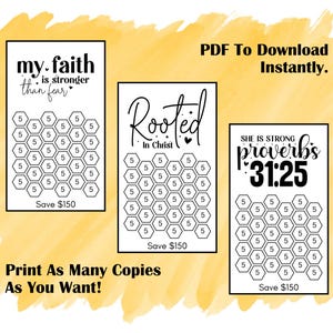 Mini Savings Challenge Trackers, Printable A6 Sized Savings Challenges ...