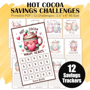 Low Income Savings Challenge Trackers, Printable A6 Mini Money Saving ...