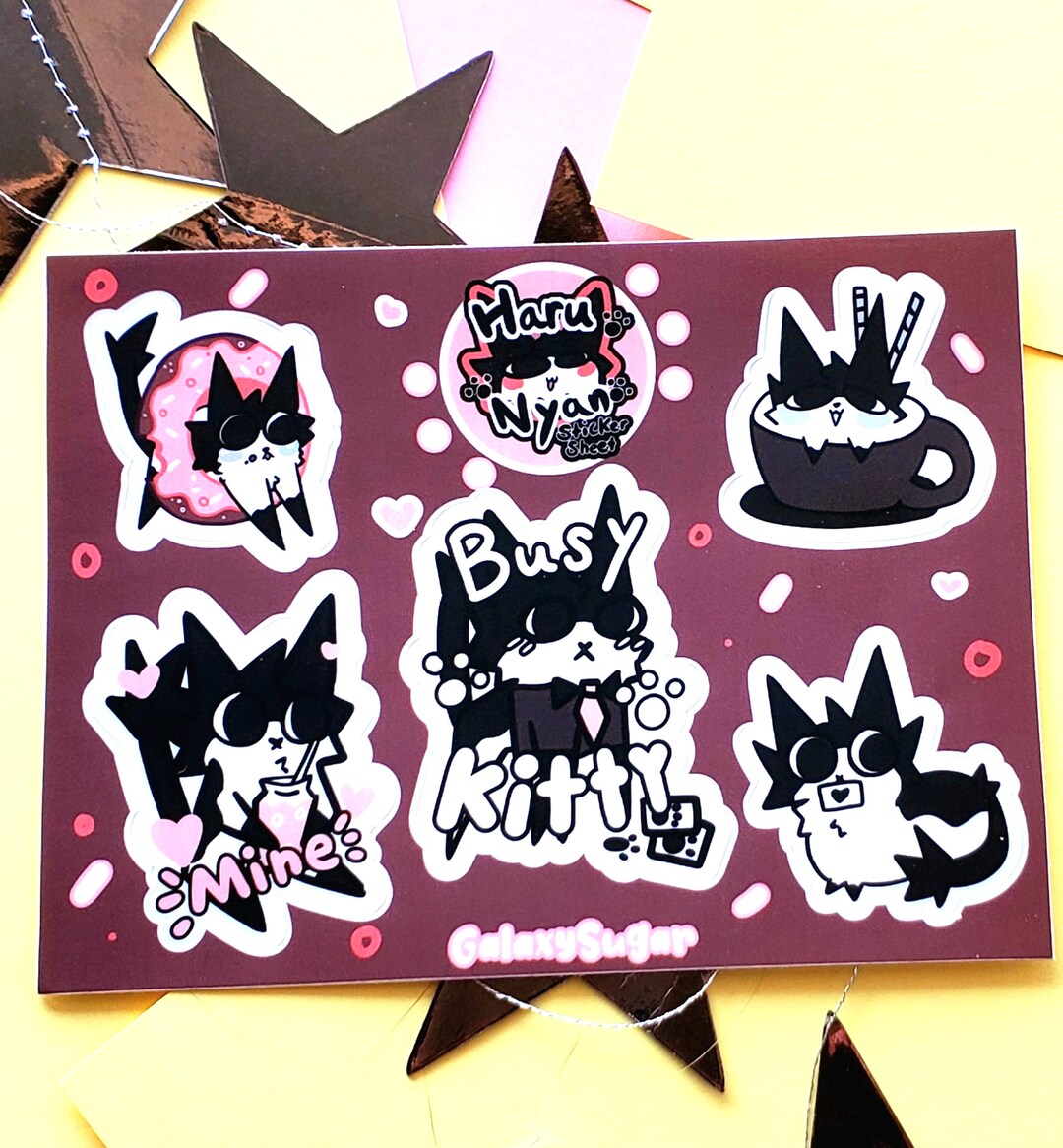 Haru-nyan! Sticker Sheet! - Etsy
