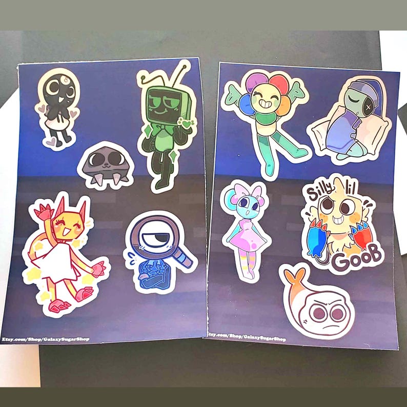 Dandy World Sticker Set - Etsy