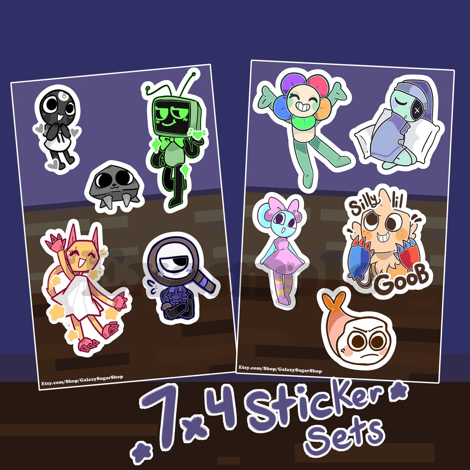 Dandy World Sticker Set - Etsy