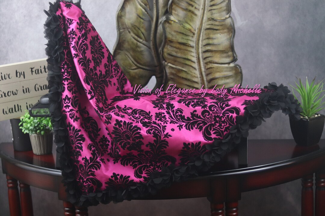 Lap Scarf Pink and Black Lap Scarf for Church Gift for First Lady Women ...