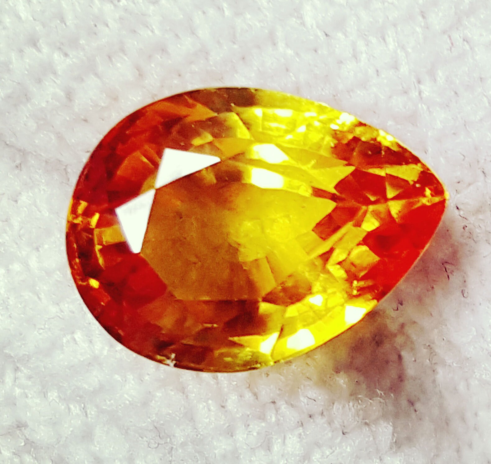 12.02 Ct Loose Gemstone Natural Orange Sapphire Use Birthstone | Etsy