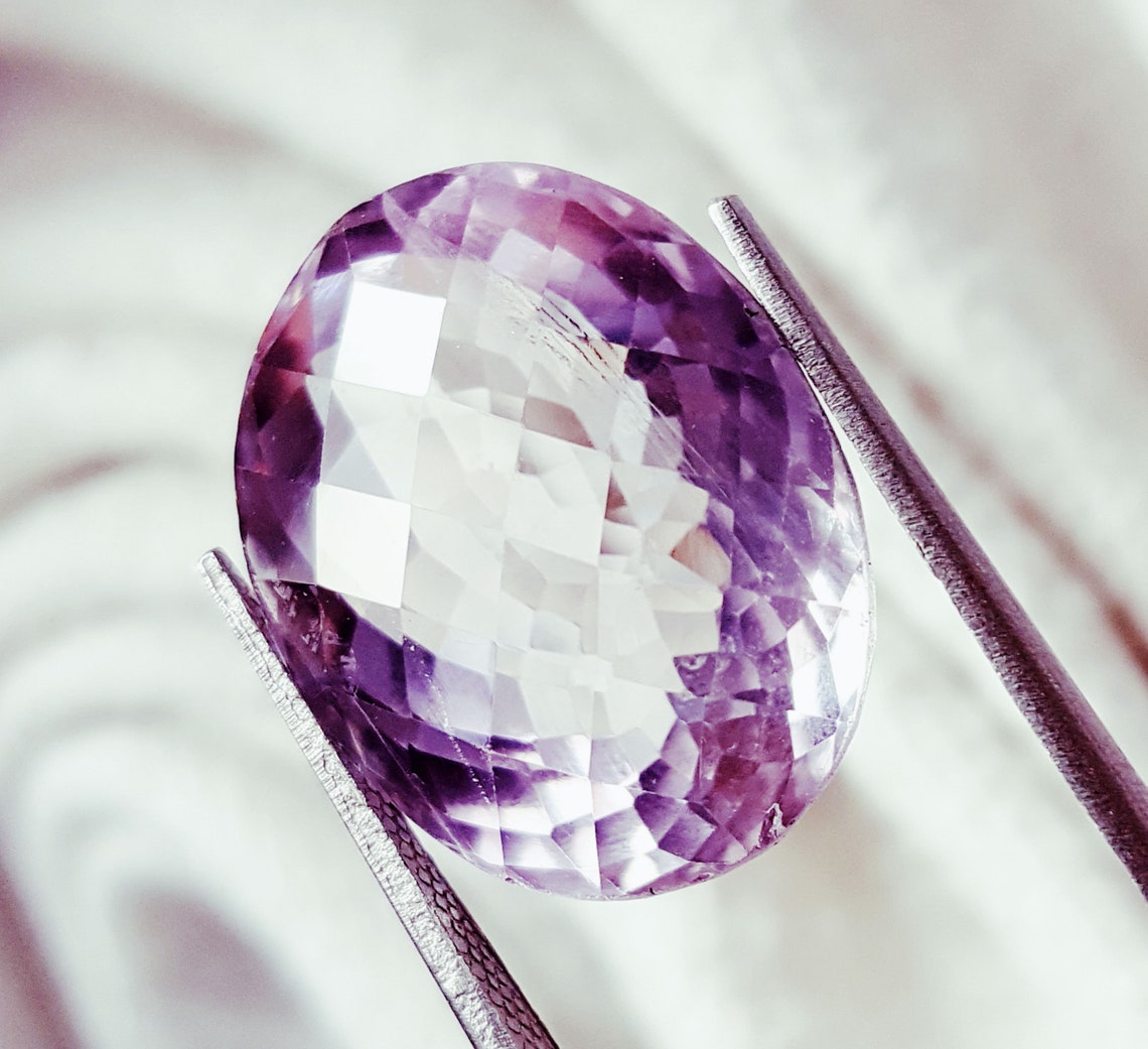 100% Natural Rose DE France Amethyst Loose Gemstone VVS1 - Etsy