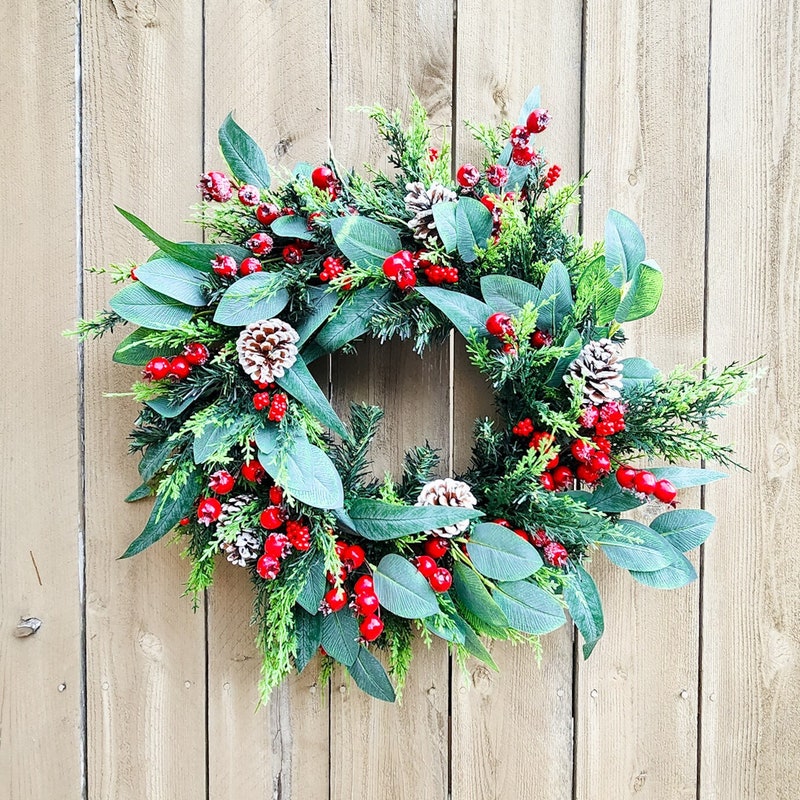 Red Berry Wreath - Etsy
