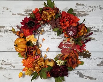 Fall wreath | Etsy