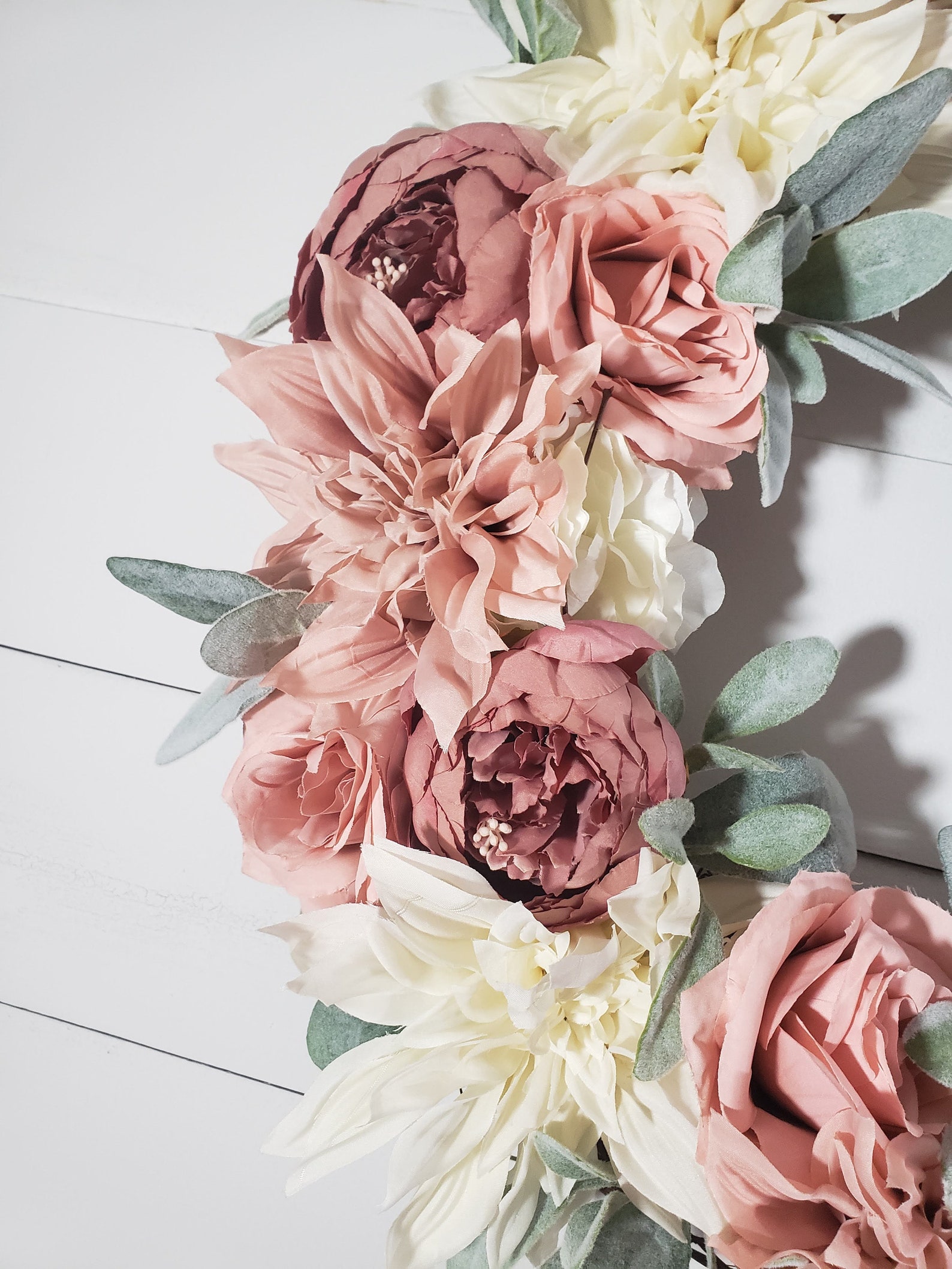Blush Pink Peony Wreath Spring Peony Wreath Pink Modern - Etsy